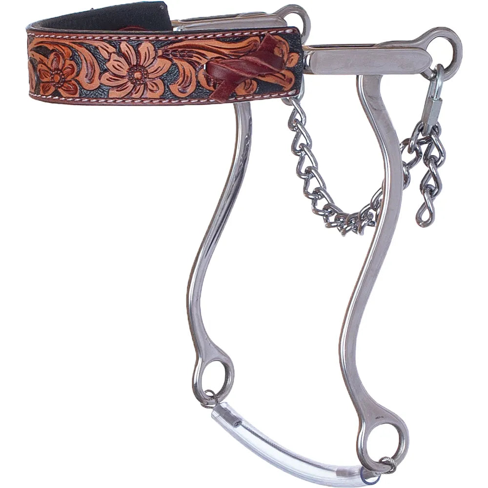 951FT Mechanical Hackamore Tooled Noseban – Barrel Racing Superstore