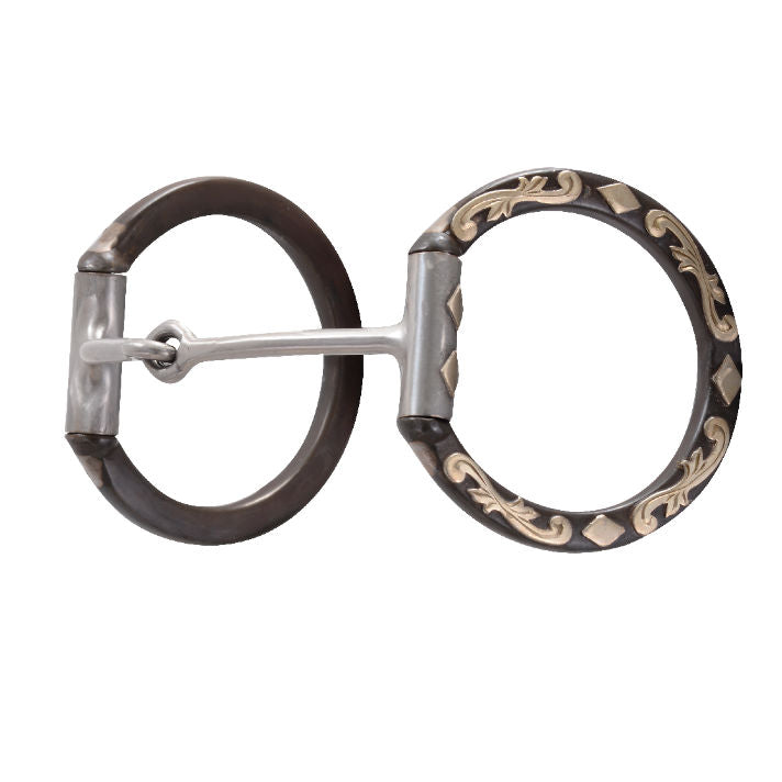 Diamond D Ring with Smooth Snaffle – Barrel Racing Superstore
