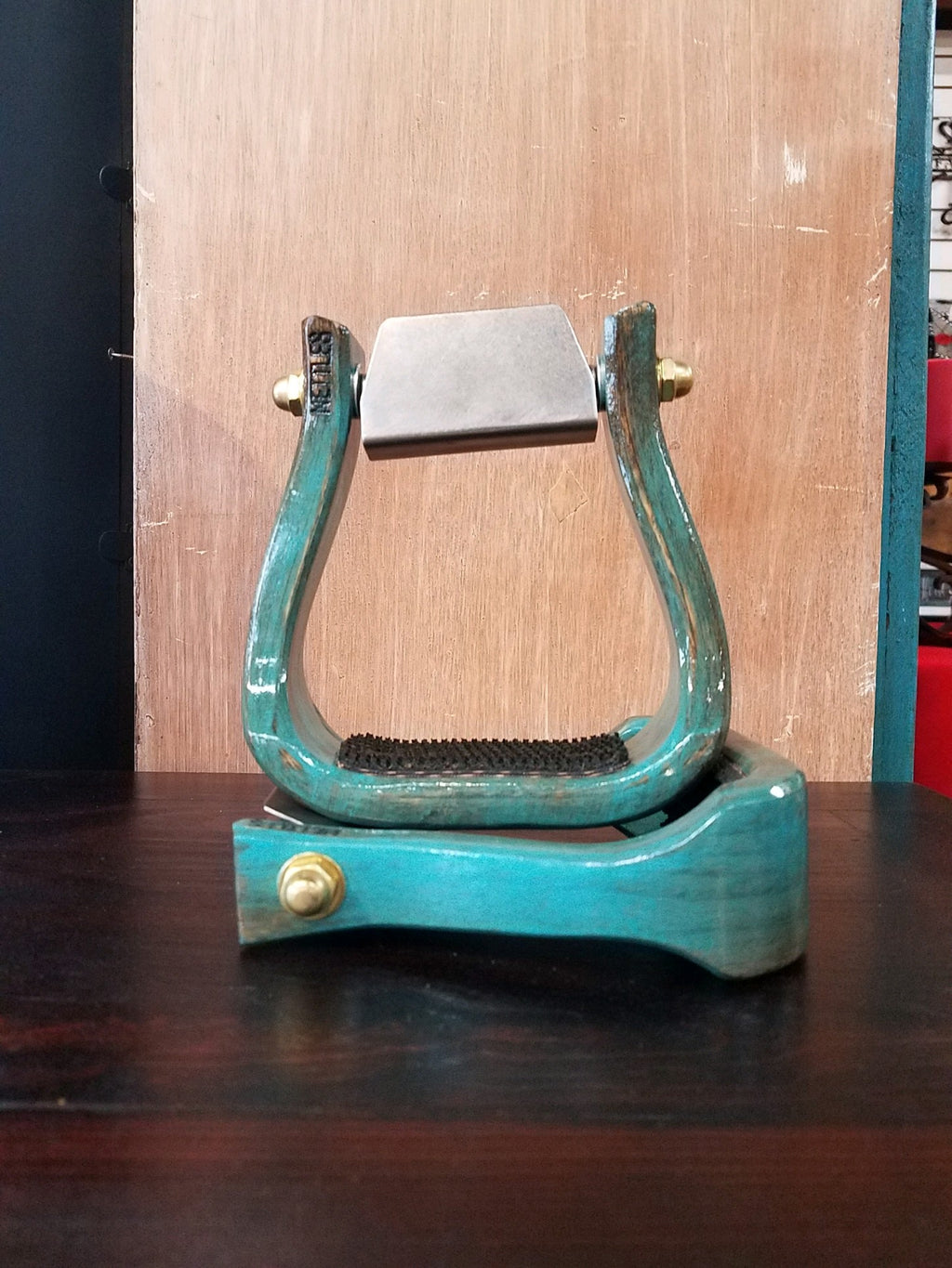 Nettles Turquoise Stirrup with Leveler Option – Barrel Racing Superstore